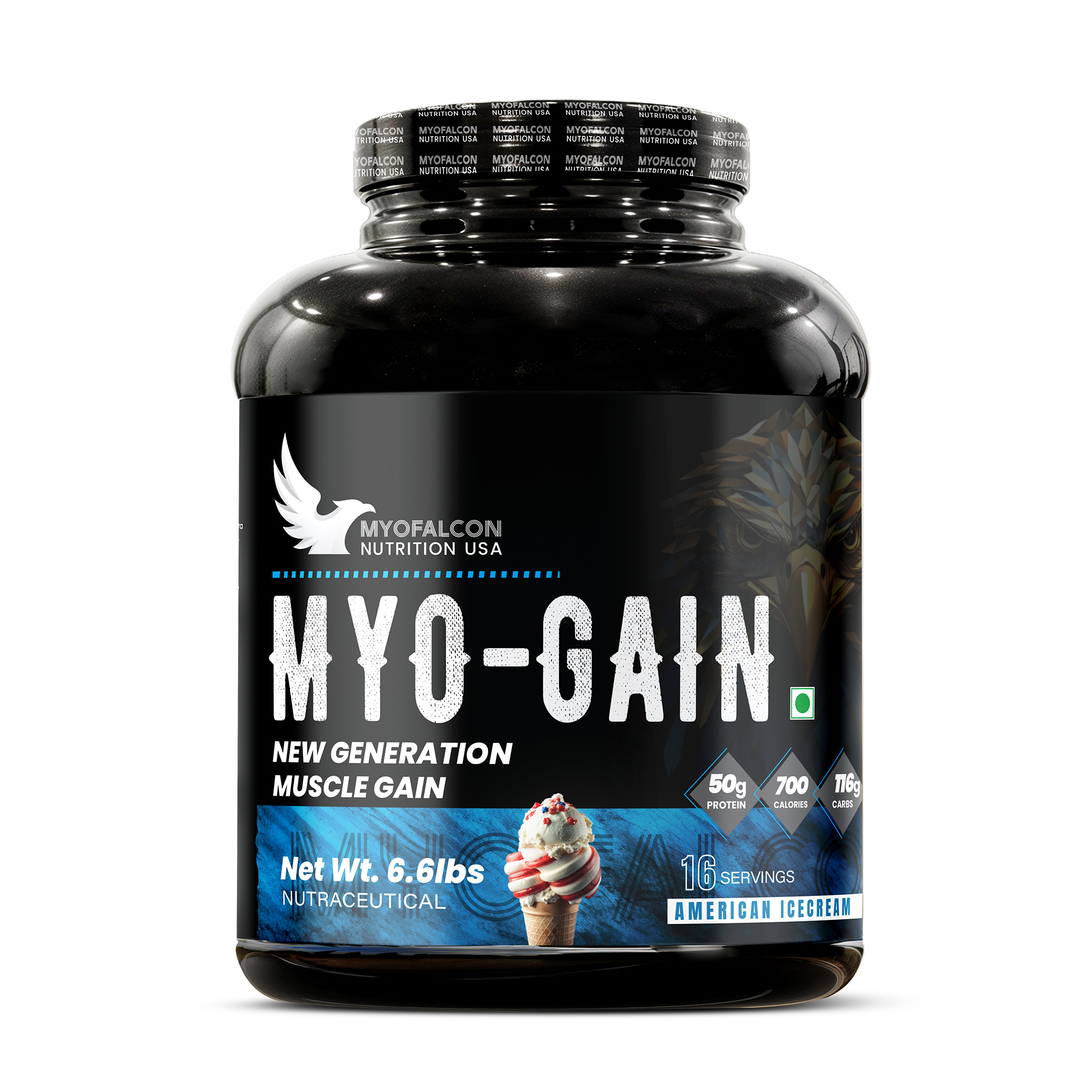 Myofalcon Myo-Gain Mass Gainer – 4.9lbs – Myofalcon